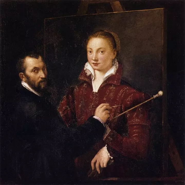 Autoportret z artystą Bernardino Campi ....