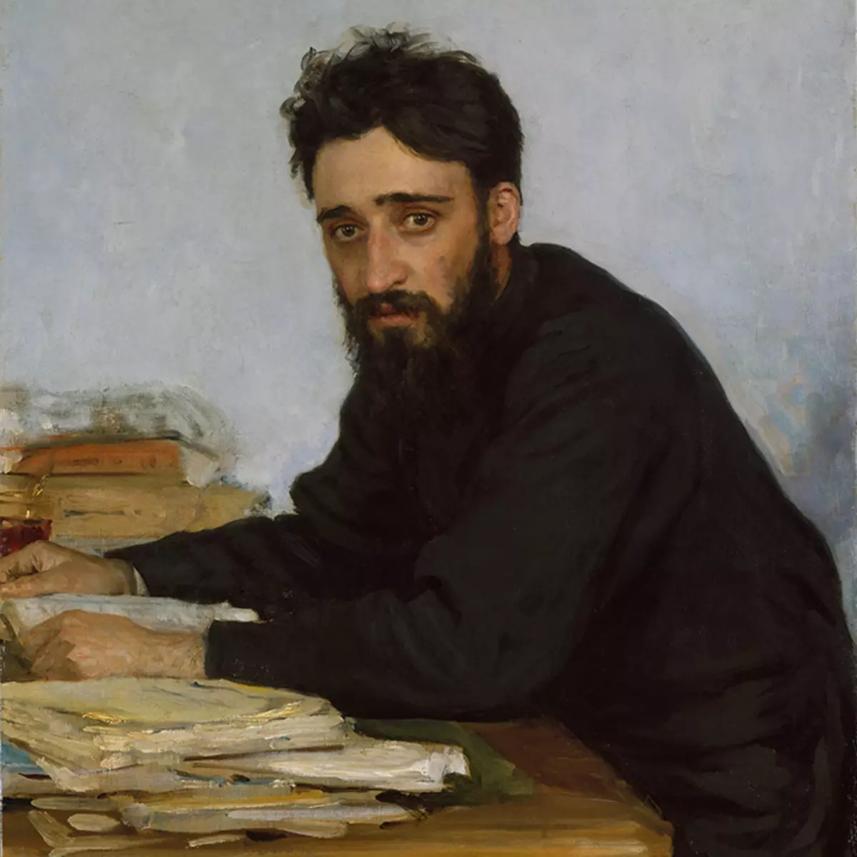 Retrato, de, vsevolod mikhailovich garshina (fragmento ...