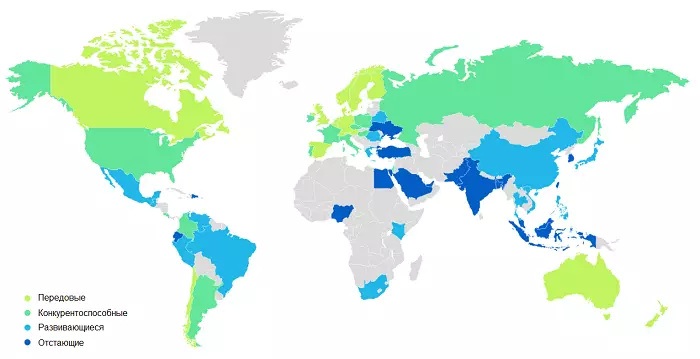 公民的商業技能水平。資料來源：Coursera。