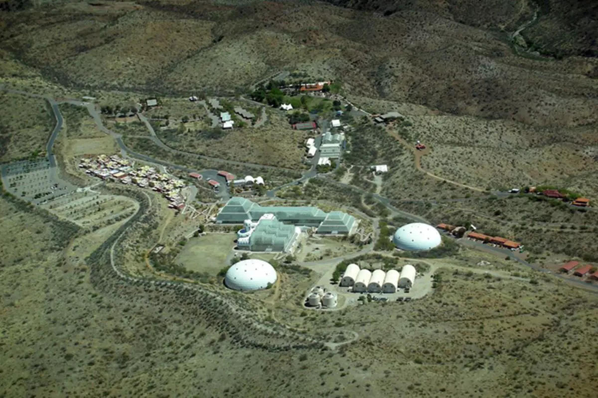 Biosphere-2, aerial view.