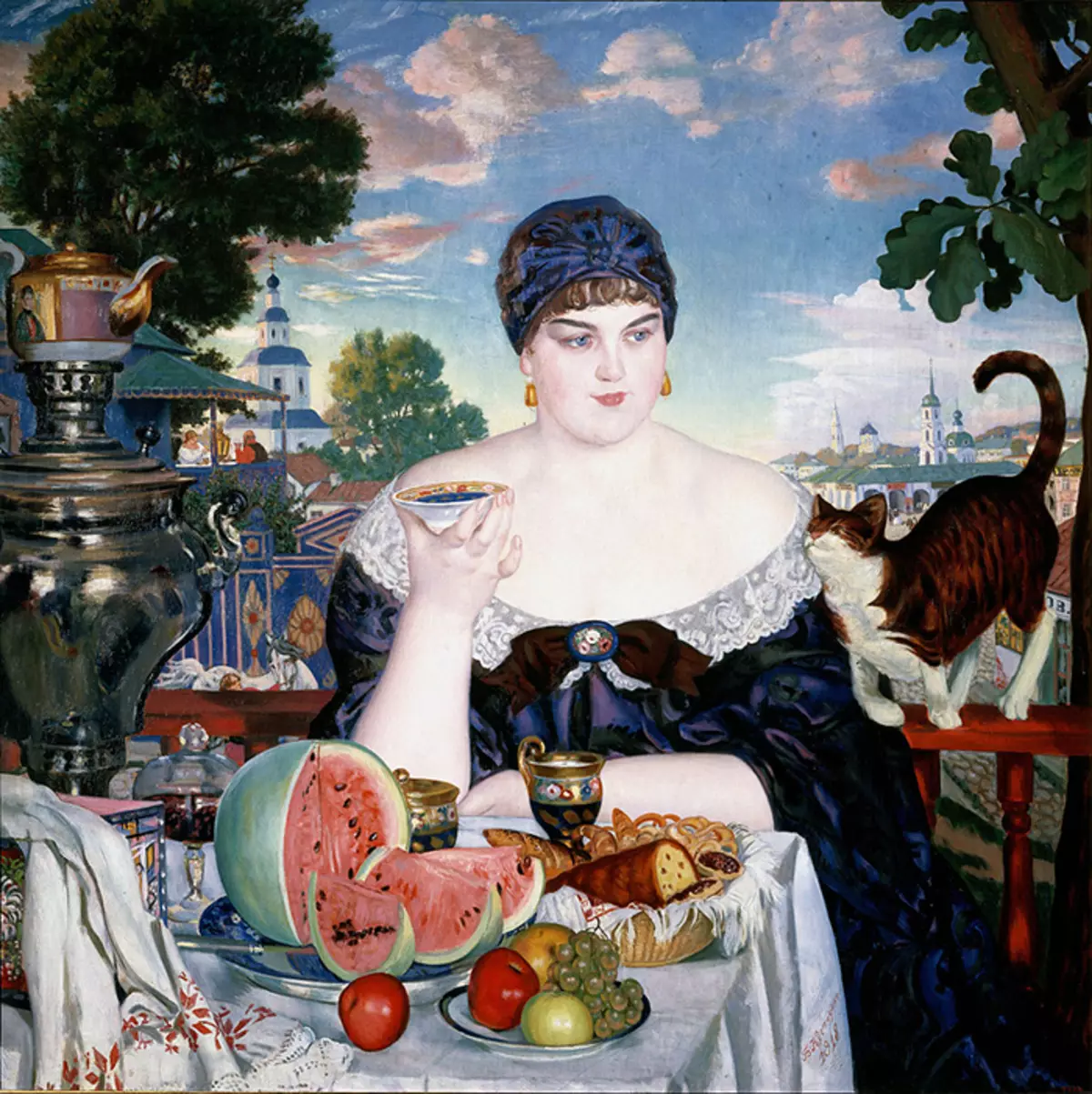 Kupchah para té. Boris Kustodiev. 191 ...