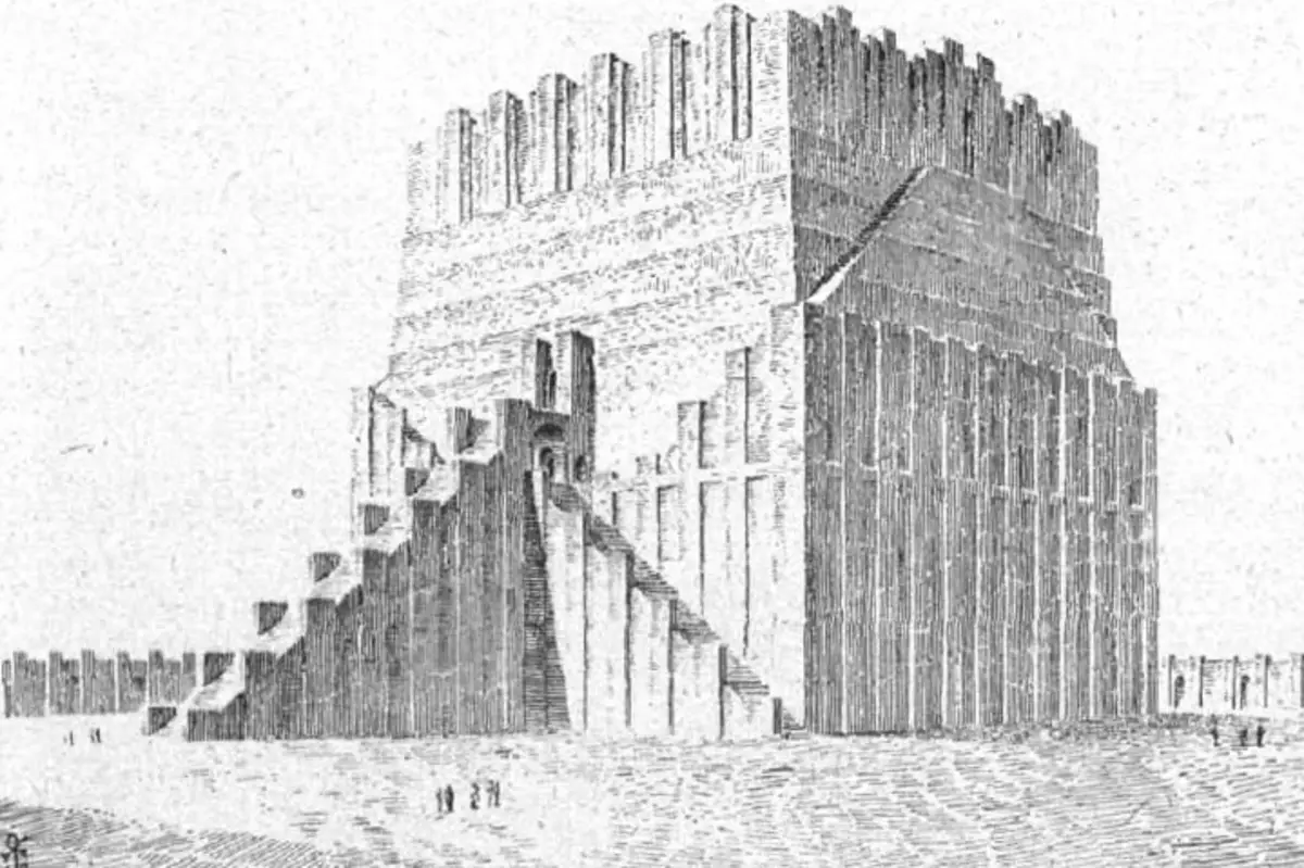 Sykerenniki Zikkuratas Babilone. Irakas. Arch ...