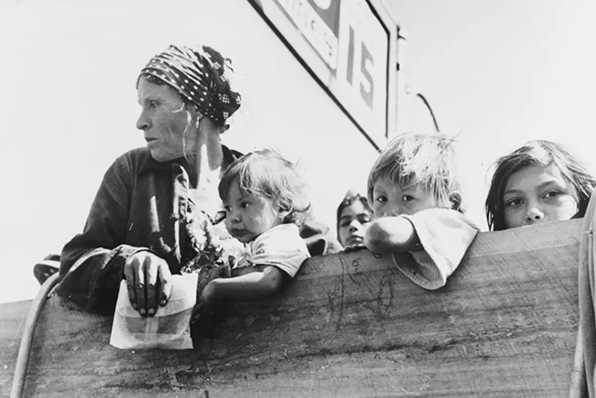 Meksikana miaraka amin'ny ankizy. Texas. 1939 & nbsp ...