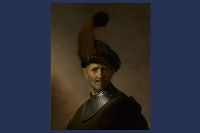 Find T & P: Portrait, hidden under the picture Rembrandt