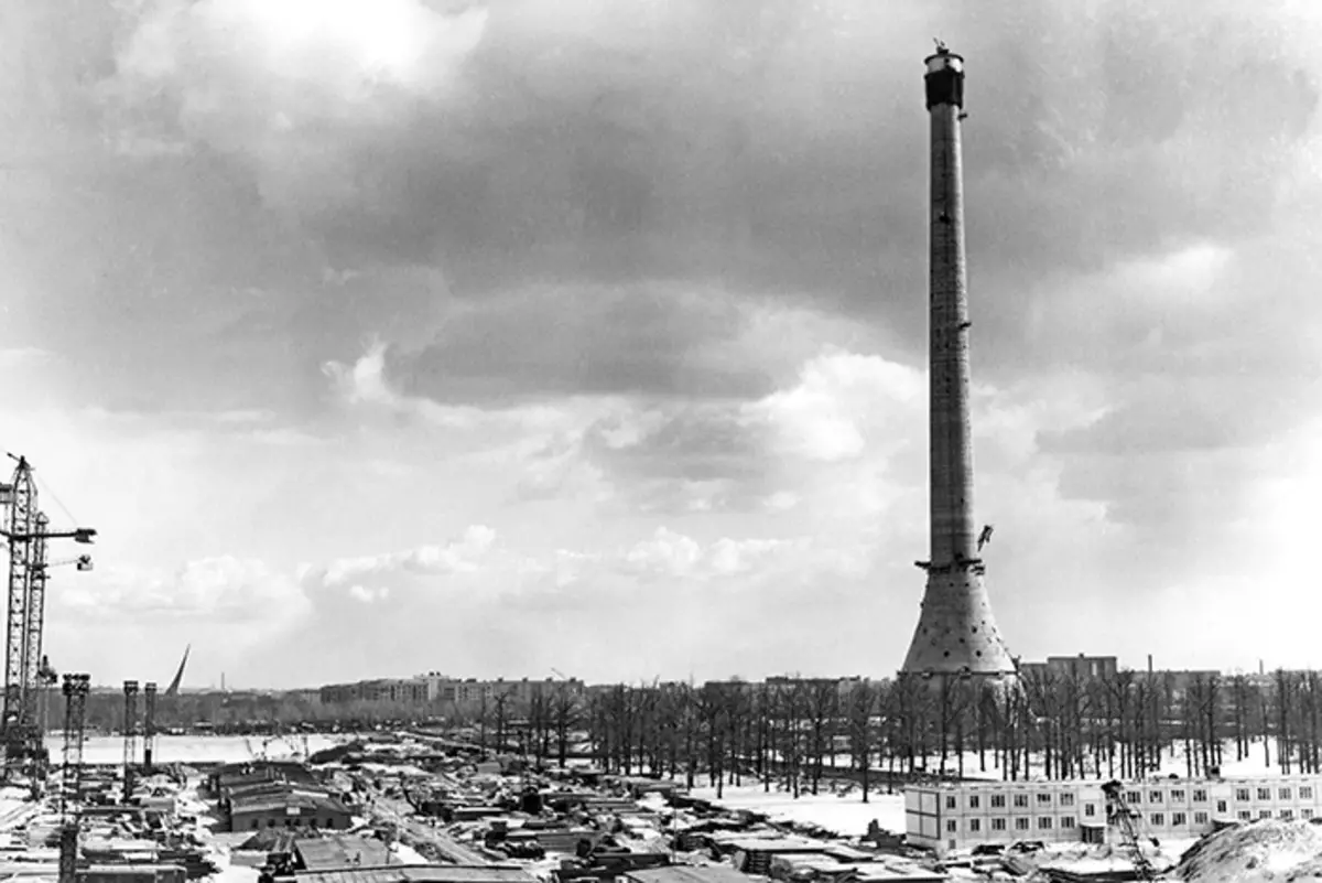 Construction of the Ostankino Tower