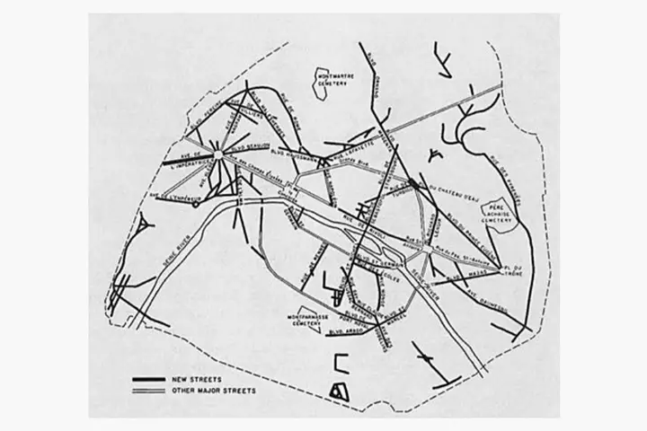Els principals carrers nous construïts a París ...