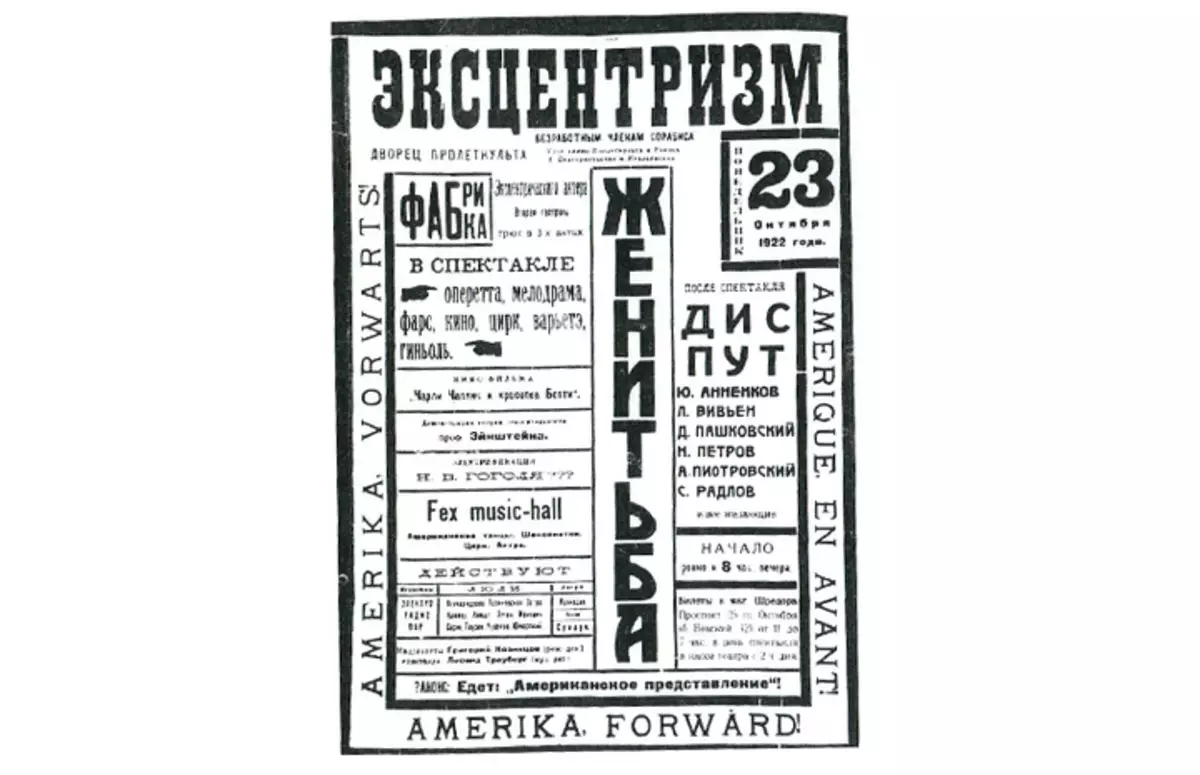 Эксцентрлік актер зауытының формализмі: кинотеатр ғылыми әдісті орындау ретінде 7399_2