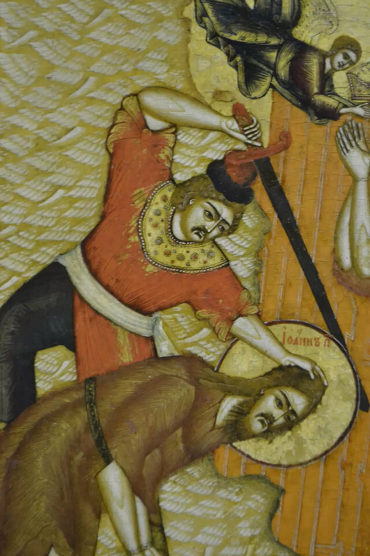 Old Testament Slasher, középkori női felhatalmazás, levágott ellenséges fej, fejek, ló fúró az edényben és a Nimb-lemezen, dekapitált szentek és fejetlen emberek középkori művészet a vágott szentek az Isten helyett 10461_11