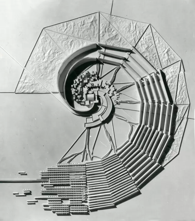 Az 1960-as évek szovjet futurisztikus építészete, mint a szovjet építészek a jövő településeivel és a futurisztikus épületek településeivel 15792_8