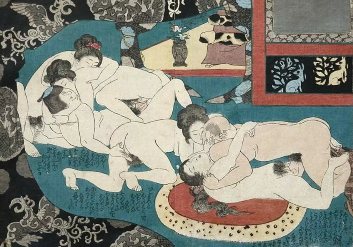 Polyoria con Geyshe y Octopus - un símbolo del orgasmo. Guía de Erotizm japonesa 4677_4