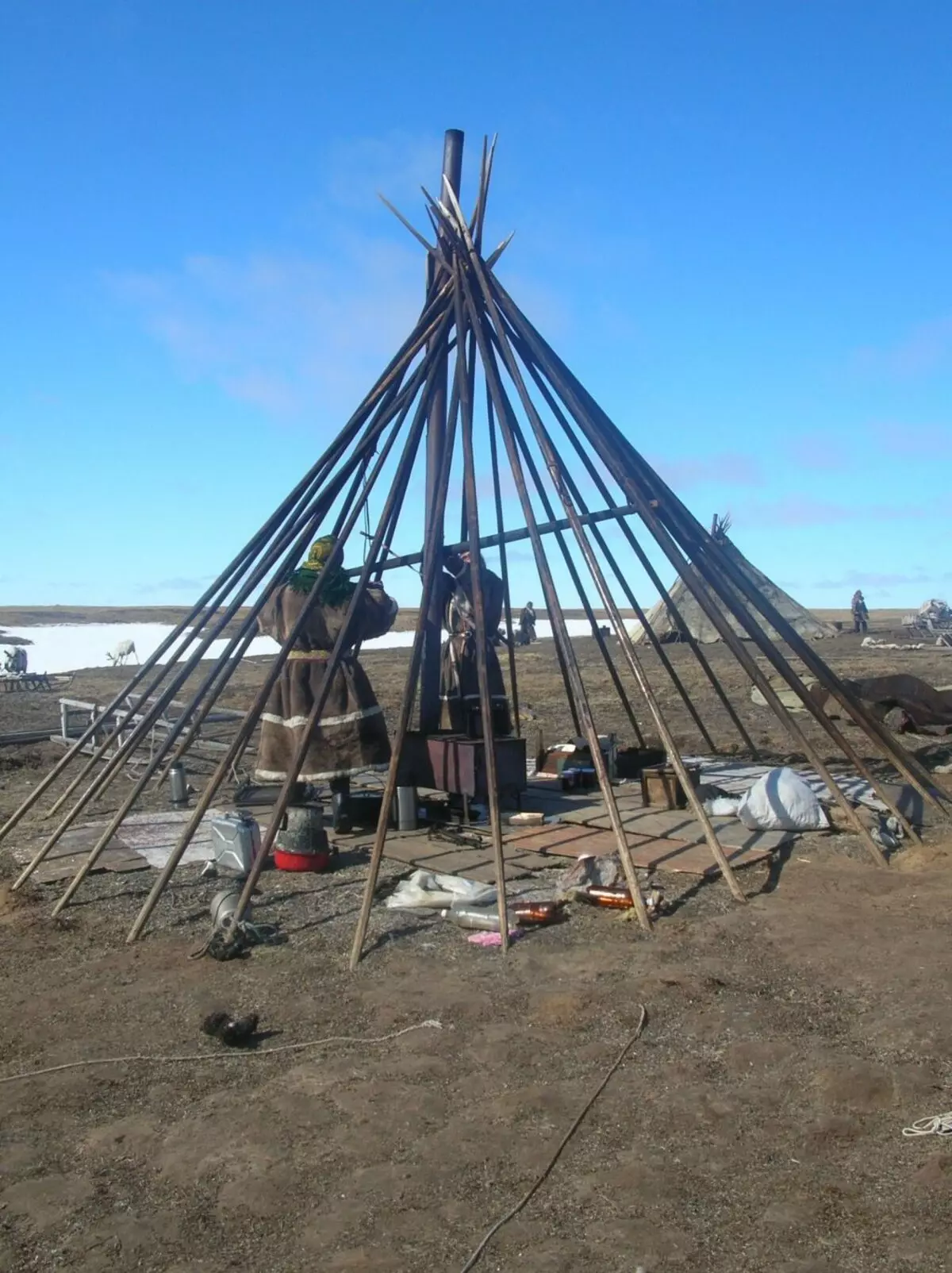 Sopa de la sangre de la sangre bajo películas de una unidad flash. ¿Cómo viven los Nenets en Tundra 6155_9